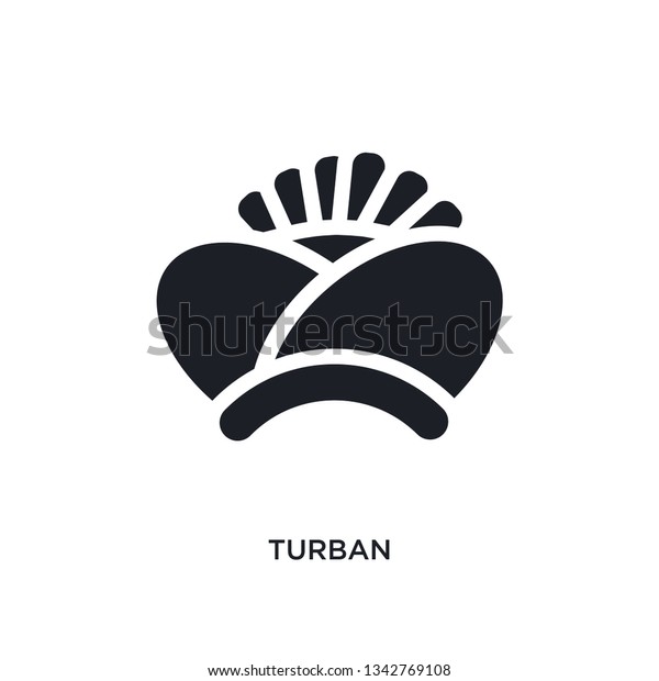 Turban Isolated Icon Simple Element Illustration Stock Vector (Royalty Free) 1342769108