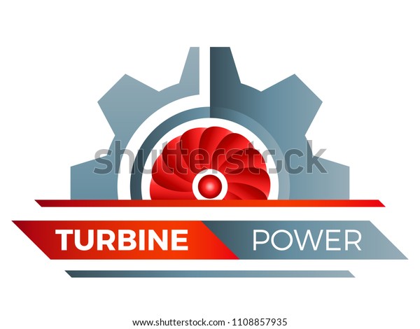 Turbine Power Logo Design Stock Vector (Royalty Free) 1108857935 ...