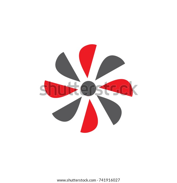 Turbine Symbol Logo Vector Stock Vector (Royalty Free) 741916027 ...