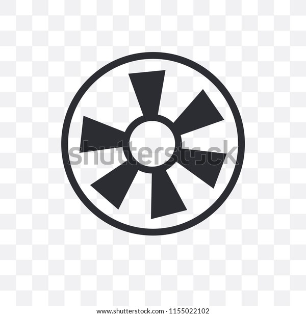 Turbine Vector Icon Isolated On Transparent Stock Vector (Royalty Free ...