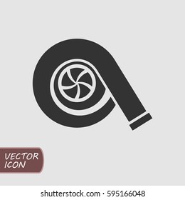 Turbo Charger Vector Icon: vector de stock (libre de regalías ...