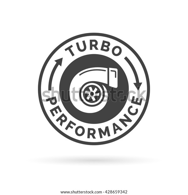 Turbo Performance Icon Badge Car Turbocharger Stock Vector (Royalty ...