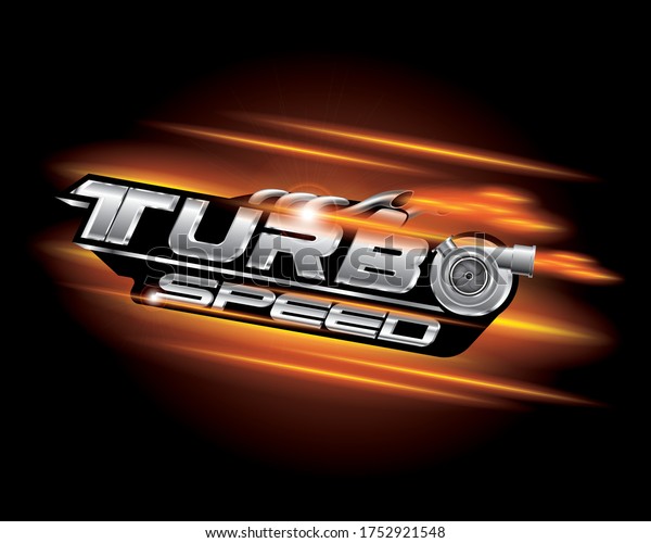 Turbo Speed Booster Concept Design Logo Stock Vector (Royalty Free ...