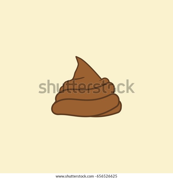 Turd On Ground Piece Brown Shit Stock Vector (Royalty Free) 656526625 ...