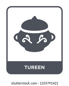 Tureen Icon Vector On White Background Stock Vector (Royalty Free ...