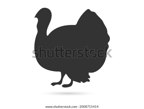 Turkey Bird Icon Illustration Isolated Vector Stock Vector (Royalty ...