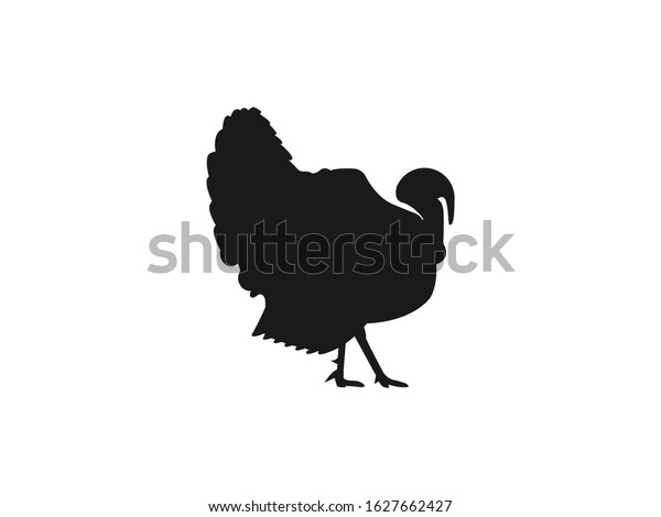 Turkey Bird Icon Vector Illustration Flat Stock Vector (Royalty Free ...