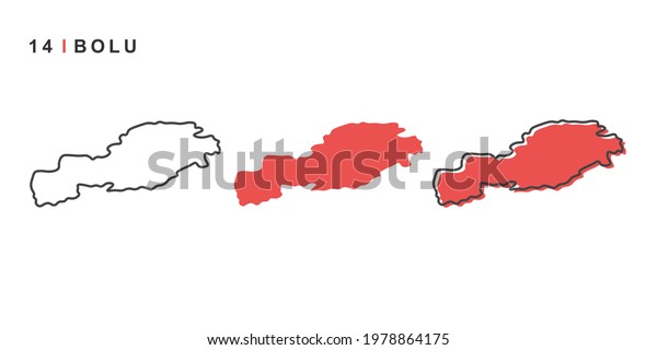 Turkey Bolu City Map Simple Vector Stock Vector (Royalty Free ...