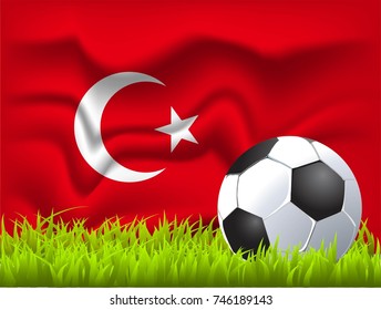 Turkey Flag Soccer Ball Stock Vector (Royalty Free) 746189143 ...