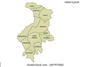 118 Hatay turkey map Images, Stock Photos & Vectors | Shutterstock