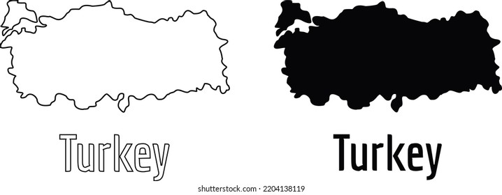 Turkey Map Country Icon Outline Style Stock Vector (Royalty Free ... Turkey Map Country Icon Outline Style Stock Vector (Royalty Free ...