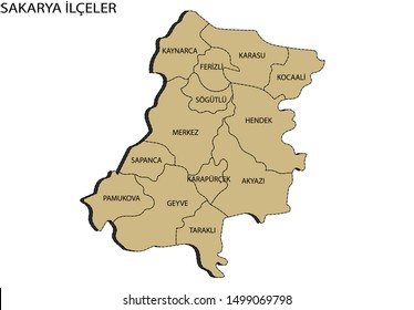137 Sakarya turkey map Images, Stock Photos & Vectors | Shutterstock