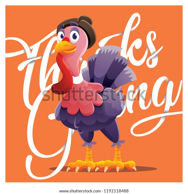 Turkey Thanksgiving Character Design Stock Vector (Royalty Free ...