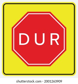 Turkey Traffic Sign Stop Tt2 Stock Vector (Royalty Free) 2001263909 ...
