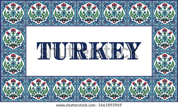 Turkey Travel Illustration Vector Arabic Background Stock Vector ...