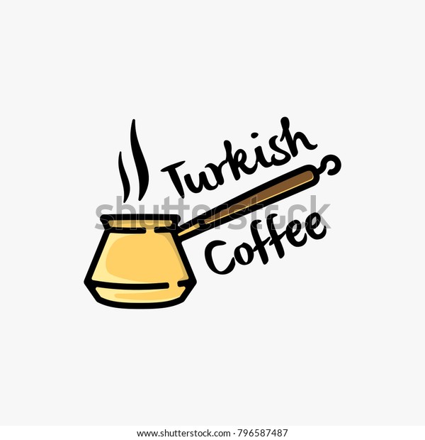 Turkish Coffee Logo Design Inspiration Coffee: เวกเตอร์สต็อก (ปลอดค่า ...