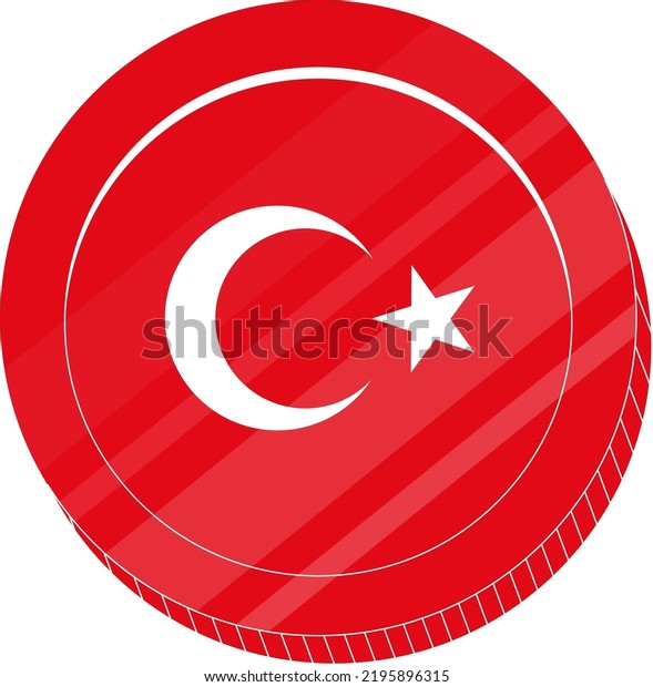 Turkish Flag Vector Hand Drawnturkish Lira Stock Vector (Royalty Free ...
