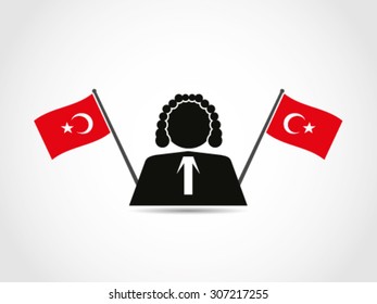 Turkish Judge Stock Vector (Royalty Free) 307217255 | Shutterstock
