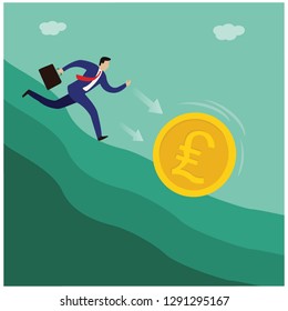 Easy Edit Vector Illustration Business Men Stock Vector (Royalty Free ...