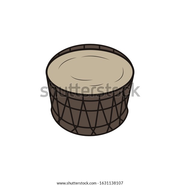Turkish Regional Drum Vector Drawing Stock Vector (Royalty Free ...