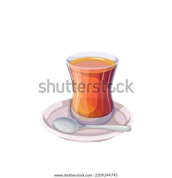 Turkish Tea Vector Illustration Cartoon Isolated Stock Vector (Royalty ...