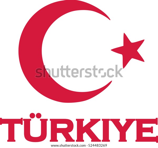 Turkiye Moon Star Stock Vector (Royalty Free) 524483269 | Shutterstock