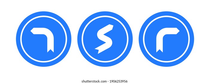552 Swerve icon Stock Vectors, Images & Vector Art | Shutterstock