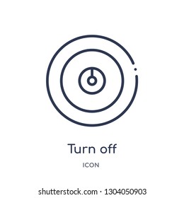 Turn Off Icon User Interface Outline Stock Vector (Royalty Free ...