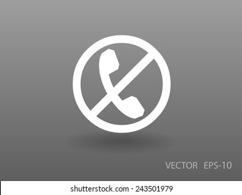 Turn Off Phone Icon Stock Vector (Royalty Free) 243501979 | Shutterstock