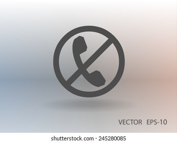 Turn Off Phone Icon Stock Vector (Royalty Free) 245280085 | Shutterstock