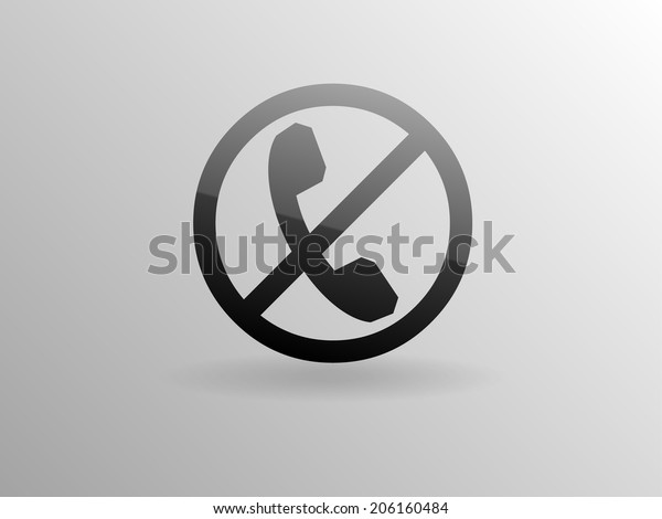 Turn Off Phone Icon Stock Vector (Royalty Free) 206160484 | Shutterstock