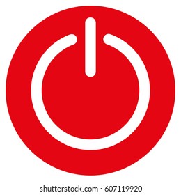 Turn Off Power Vector Icon Flat Stock Vector (Royalty Free) 607119920 ...