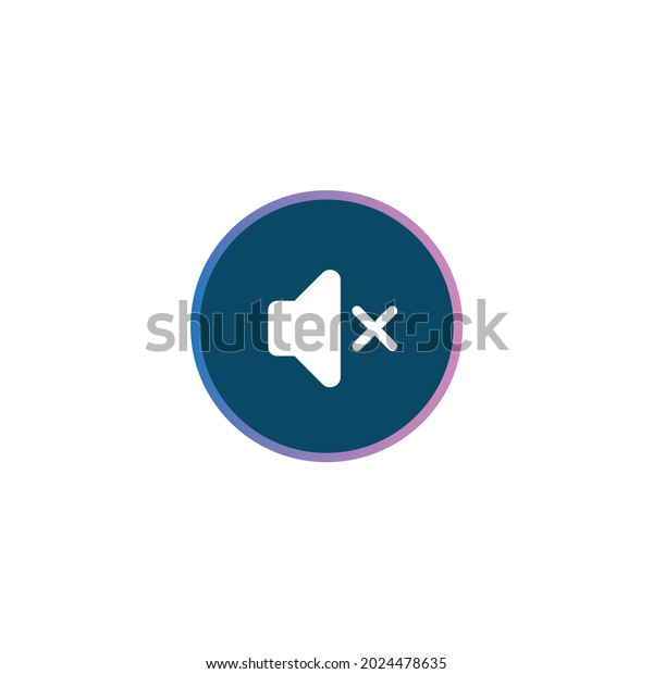 Turn Off Sound Icon No Sound Stock Vector (Royalty Free) 2024478635 ...