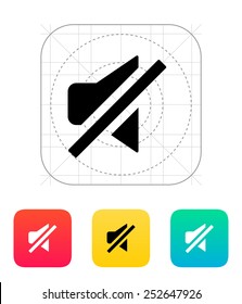 Turn Off Sound Icon Vector Illustration Stock Vector (Royalty Free ...