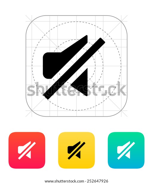 Turn Off Sound Icon Vector Illustration Stock Vector (Royalty Free ...