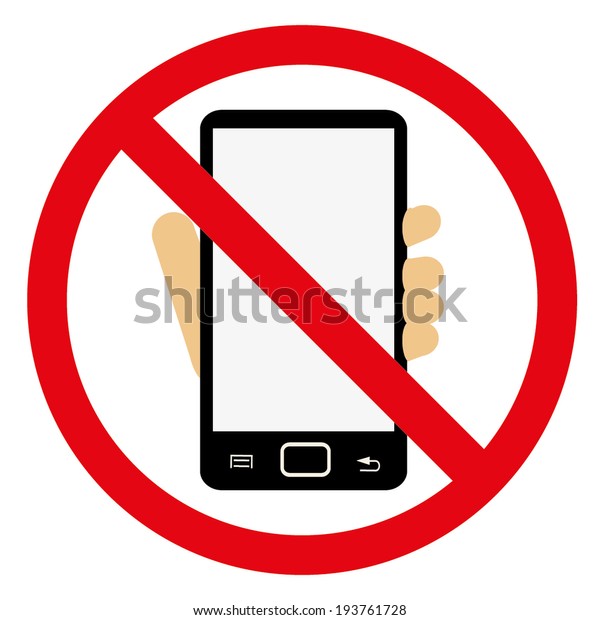 Turn Off Your Mobile No Cell Stock Vector (Royalty Free) 193761728