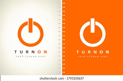 Turn On Logo Vector Design Stock Vector (Royalty Free) 1793103637 ...