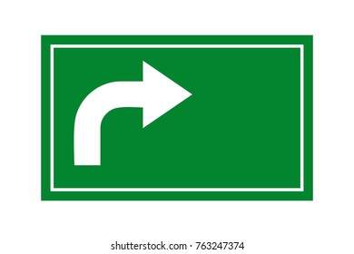 Turn Right Symbol Stock Vector (Royalty Free) 763247374 | Shutterstock