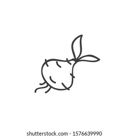 Turnip Vector Logo Turnip Icon Turnip Stock Vector (Royalty Free ...