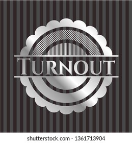 Turnout Silver Emblem Stock Vector (Royalty Free) 1361713904 | Shutterstock