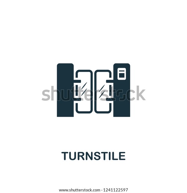Turnstile Icon Premium Style Design Public Stock Vector (Royalty Free ...