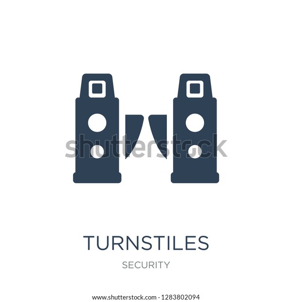 Turnstiles Icon Vector On White Background Stock Vector (Royalty Free ...
