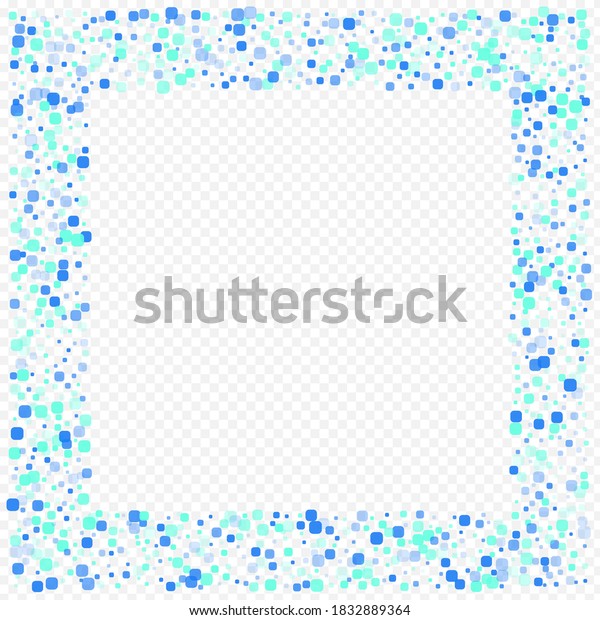 Turquoise Confetti Top Vector Transparent Background Stock Vector ...