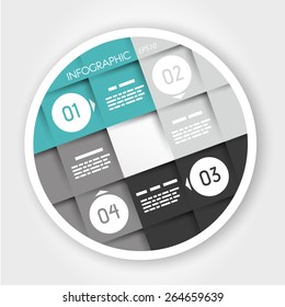 Turquoise Infographic Ring Infographic Concept Stock Vector (Royalty ...