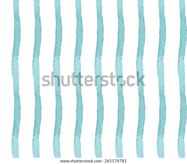 Turquoise Stripe Watercolor Seamless Pattern Vector Stock Vector ...