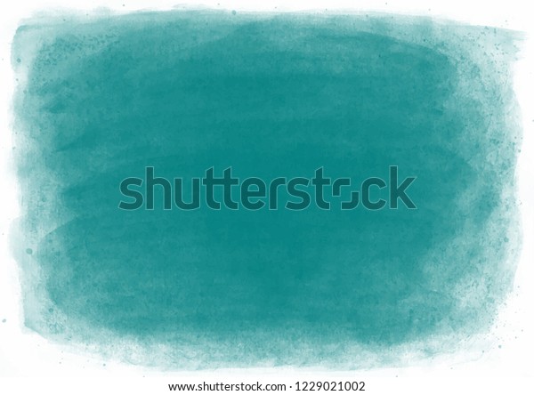 Turquoise Watercolor Horizontal Backdrop Vector Stock Vector (Royalty ...