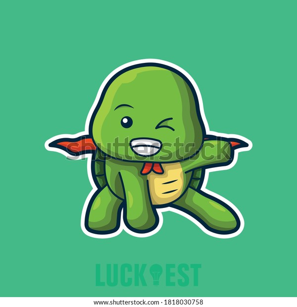 Turtle Heroes Flat Cartoon Style Icon Stock Vector (Royalty Free ...