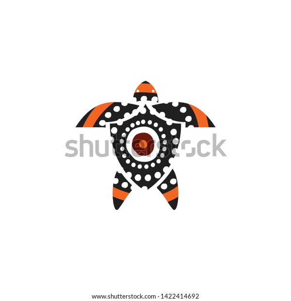 Turtle Icon Aboriginal Art Dot Paintings Stock Vector (Royalty Free ...