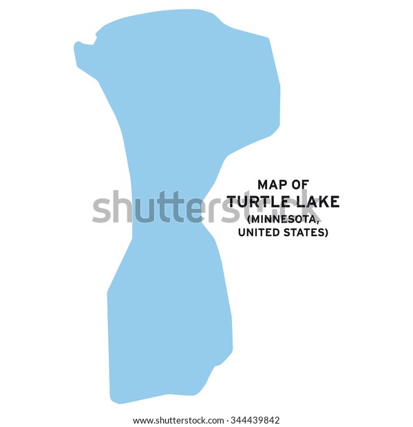 Turtle Lake Minnesotaunited States Map Vector Stock Vector (Royalty ...