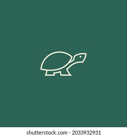 Turtle Line Art Simple Minimalist Logo Stock Vector (Royalty Free ...